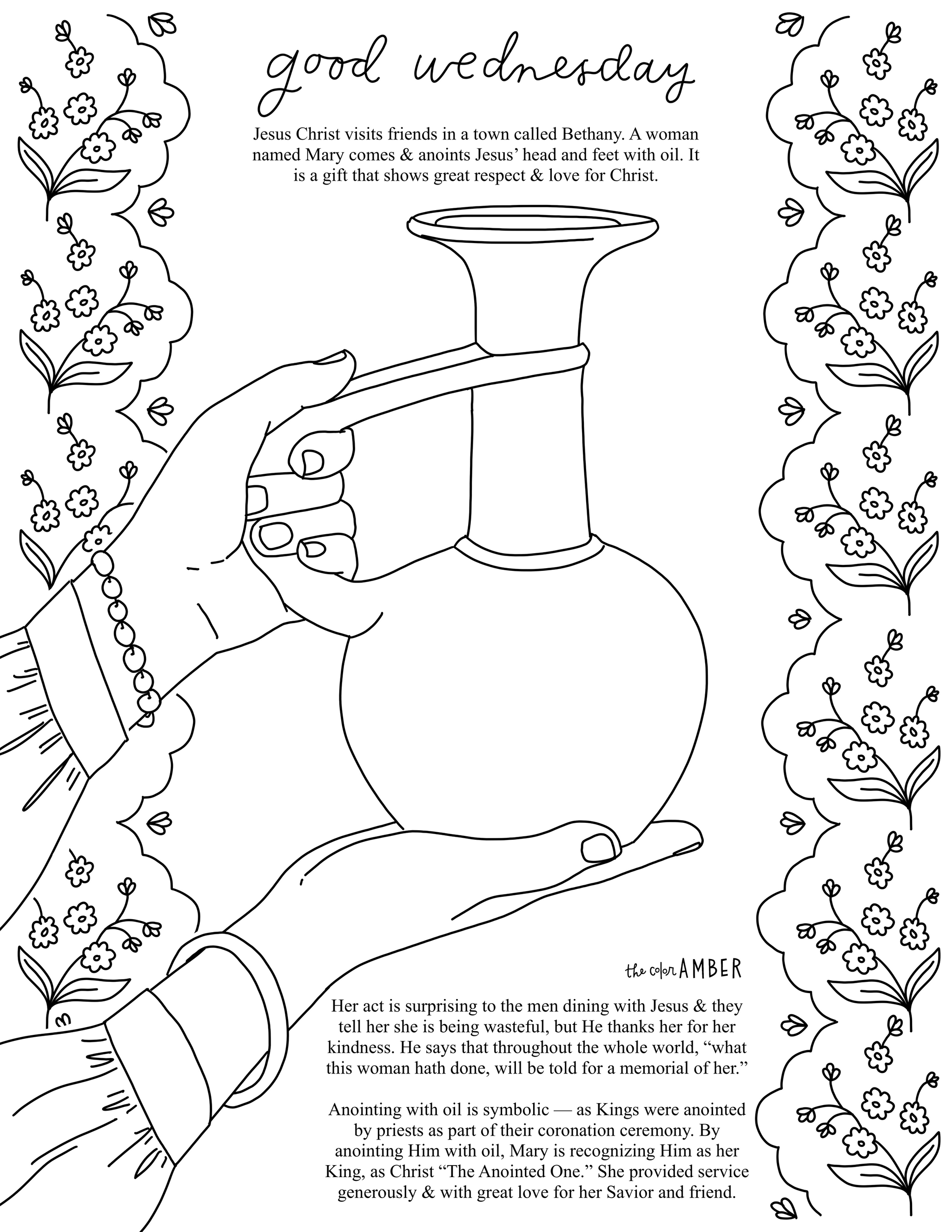 Holy Week - Free Coloring Pages – The Color Amber