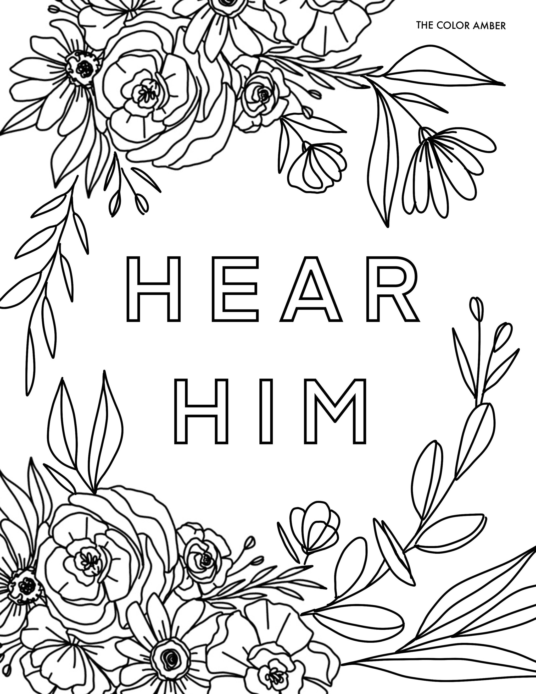Spring 2020 - Free Coloring Pages – The Color Amber